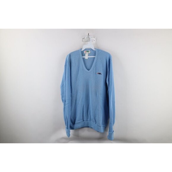 Vintage | Sweaters | Vintage 7s Streetwear Mens Xl Dragon Logo Knit ...